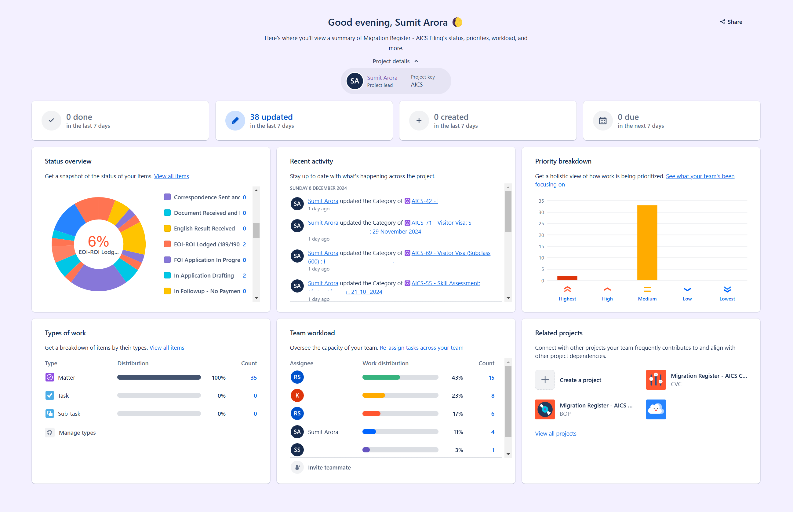 A Workflow for Australia’s Immigration Cases